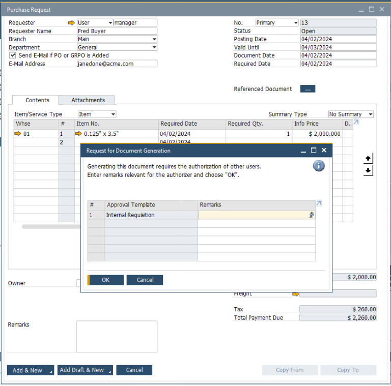 Approval Procedures in SAP Business One | aclaros